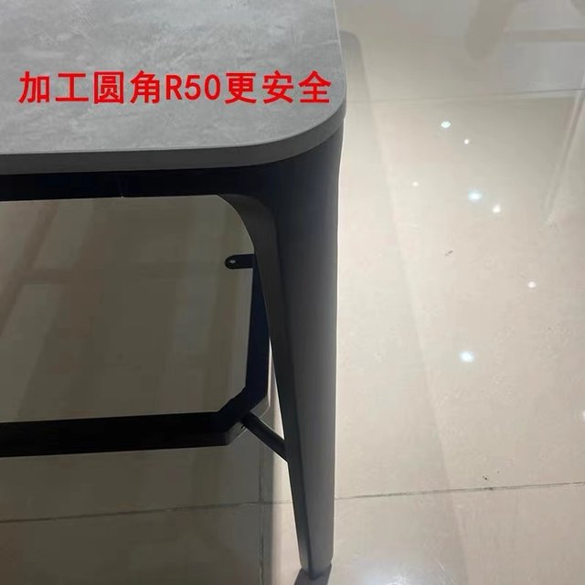 Italian solid aluminum alloy table foot simplicity and modern dining ...