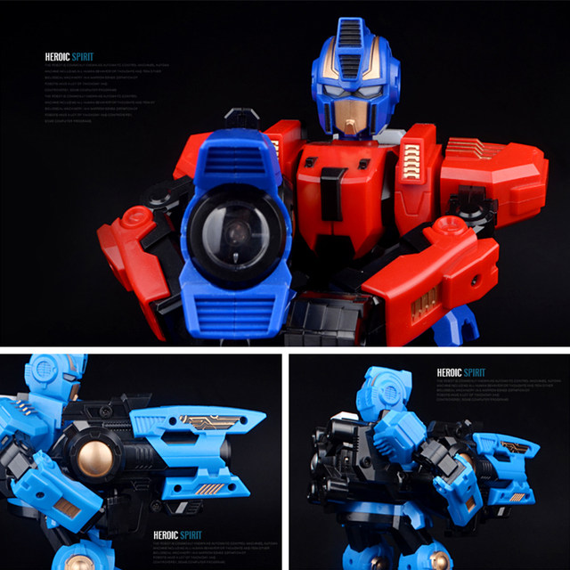 Iron armored steel boxing, remote control, fighter robot charging laser ...