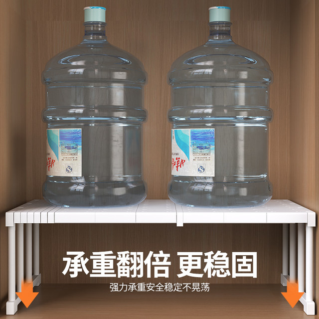 Wardrobe layered partition storage artifact kitchen cabinet retractable ...