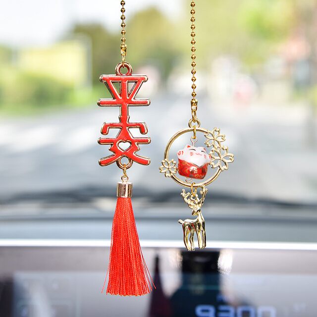 Persimmon Ruyi car pendant cars hanging suspension ornaments net red ...