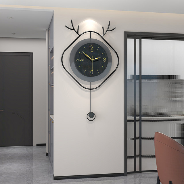 Modern simple and atmospheric living room decoration wall clock ...