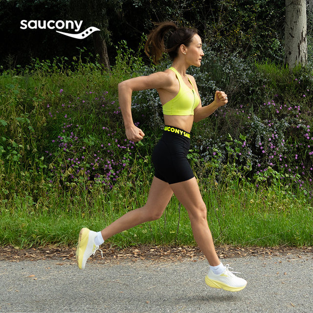 Saucony Maggie Q Li Meiqi's same style for women's running sports tight ...