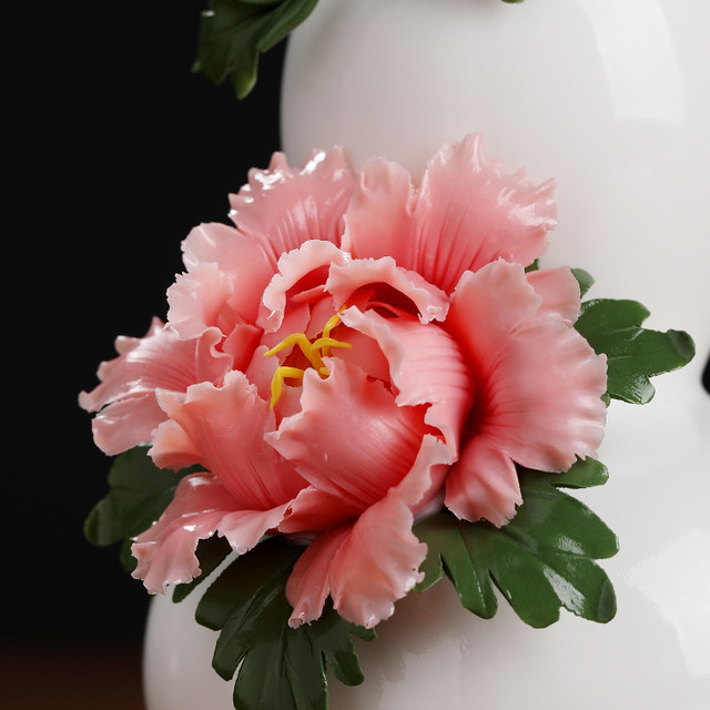 Oriental Puddy Chinese handmade ceramic gourd porcelain ornaments home ...