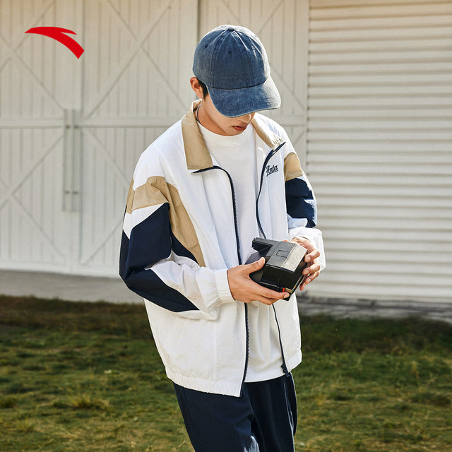 Anta sports jacket men's autumn retro trend jacket top 152438603