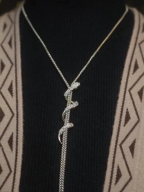 2025 new trendy and versatile long sweater chain for women with niche ...