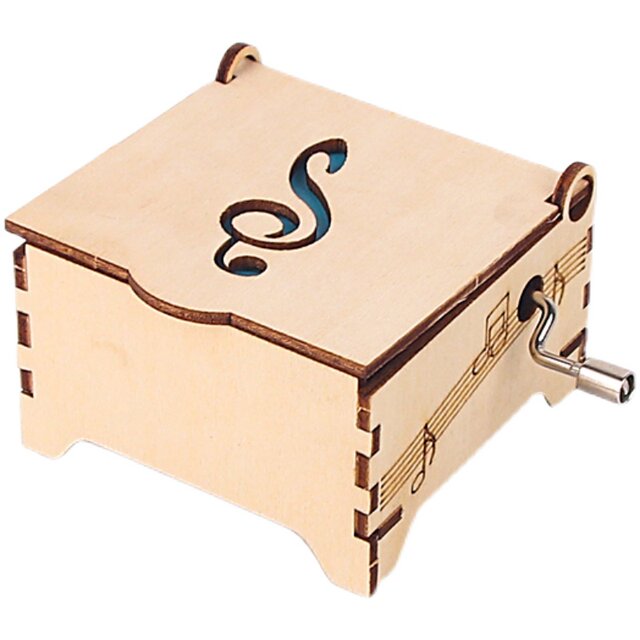diy technology small production hand-cranked music box small handmade ...