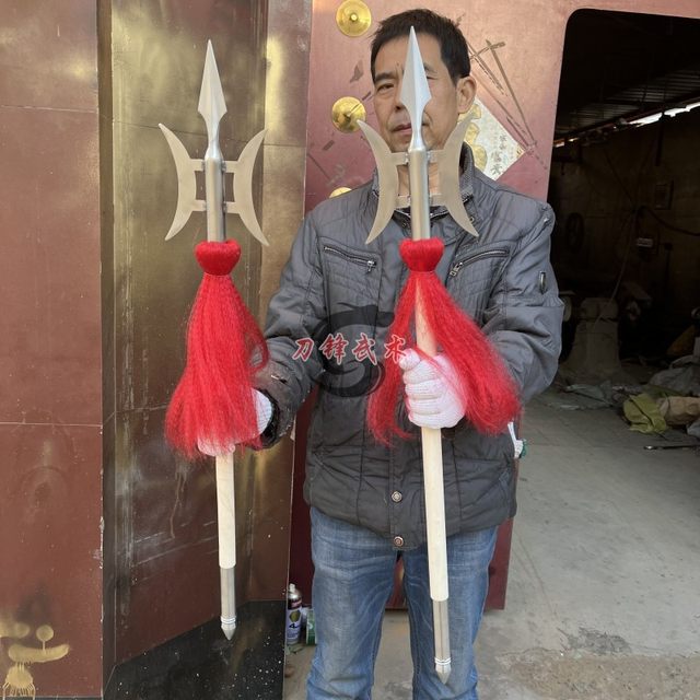 Stainless Steel Fangtian Painting Halberd Halberd Double Moon Halberd ...