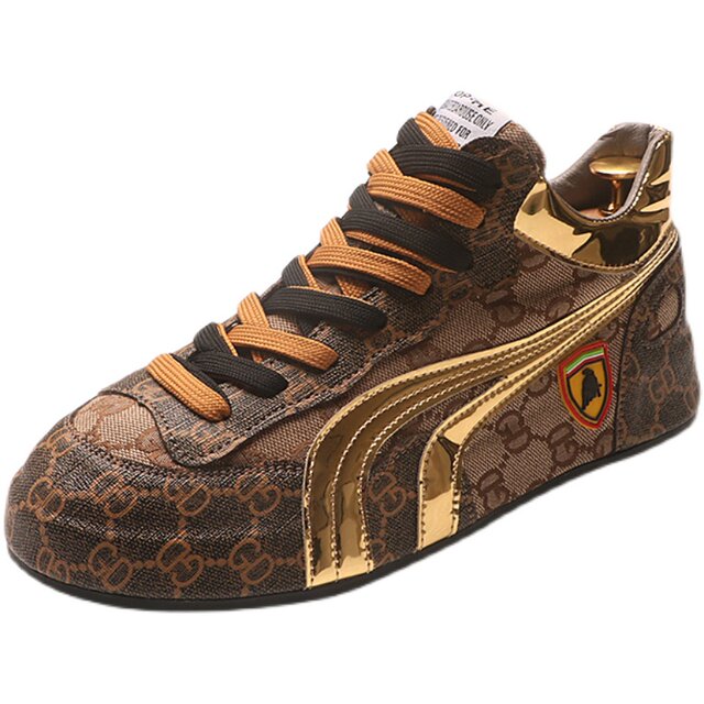 High-end handsome men's shoes, winter fashion color matching, high tide ...