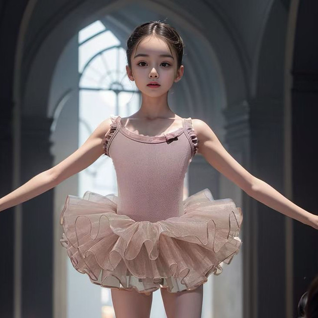 Kamengqi children's dance suit summer ballet suit girls dance suit ...