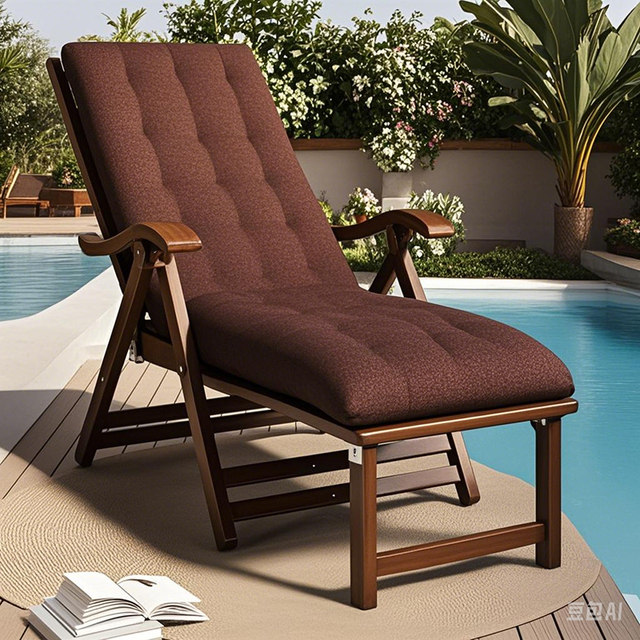 Foldable deck chair simple lunch portable nap pool chair lunch chair ...