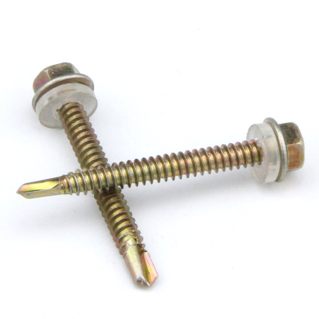 External hexagonal drill tail screws, color steel tile dovetail screws ...