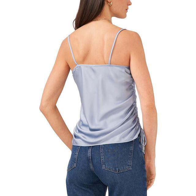 1. State women's sleeveless bib vest -gray -blue straight hair