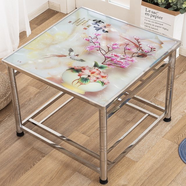 Double rod winter stainless steel fire table folding simple new multi ...