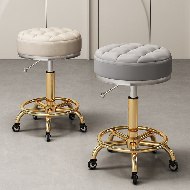 Beauty salon stool pulley rotating lifting stool large work stool ...
