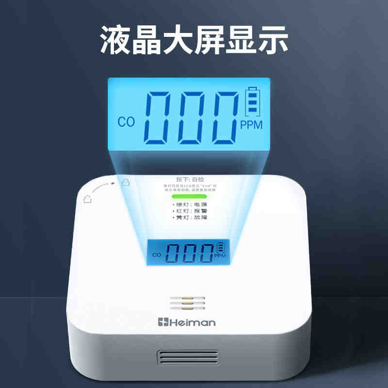 Hayman Carbon Monoxide Alarm | Home Indoor Soot CO Poisoning Detector