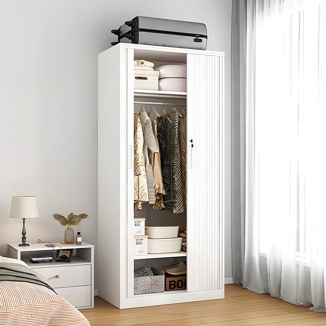 Steel sliding roll door wardrobe household bedroom environmentally ...