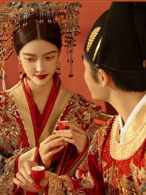 Song Dynasty Hanfu Wedding Clothes Fengguan Xiapei Chinese Wedding ...