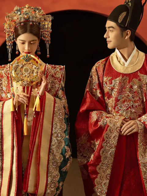 Song Dynasty Hanfu Wedding Clothes Fengguan Xiapei Chinese Wedding ...
