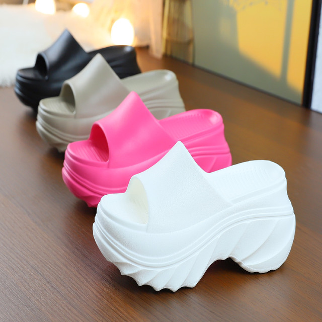 9.0 high heel slippers for women in summer home Korean style fashion ...