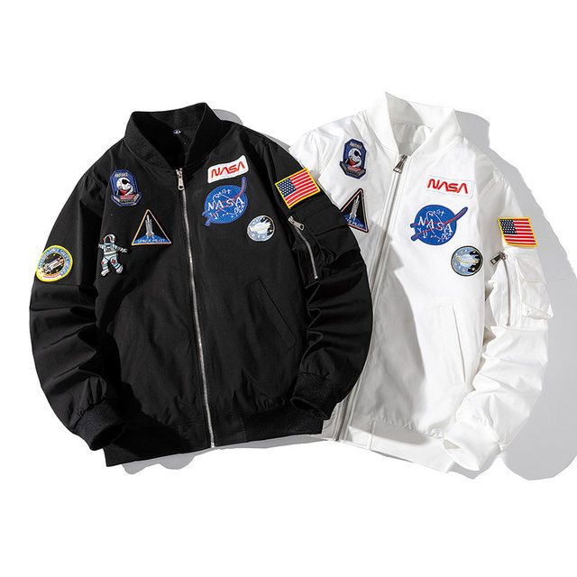 2022 New NASA Joint Spring and Autumn Thin Coat Air Force Pilot Jacket ...