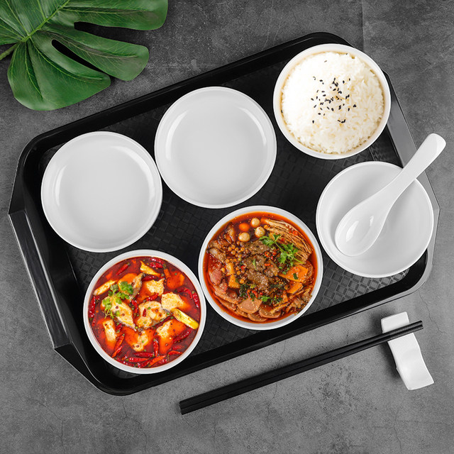 Fast food restaurant tableware small bowl special set factory canteen ...