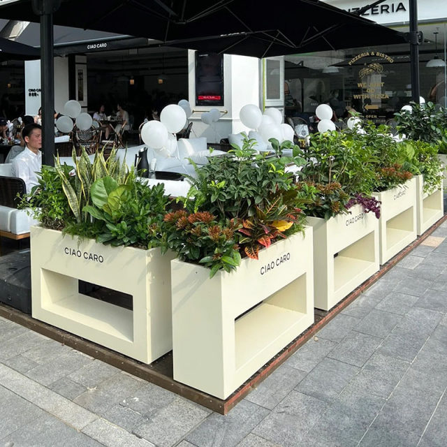 Customized outdoor metal flower box combination of outdoor metal flower ...