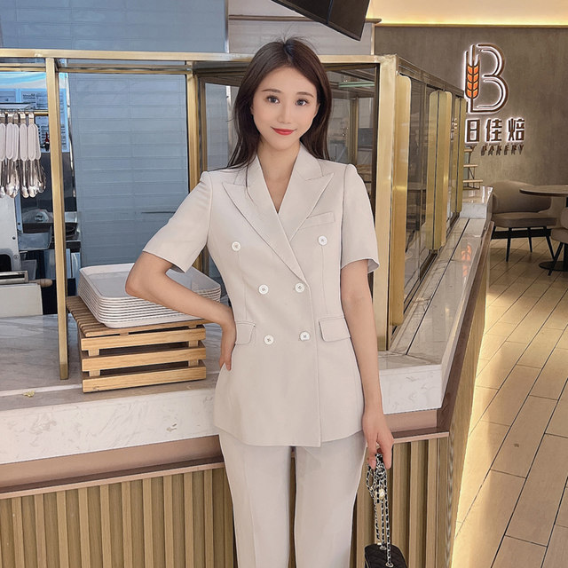 Suit suit for women summer thin short-sleeved suit new summer 2025 high ...