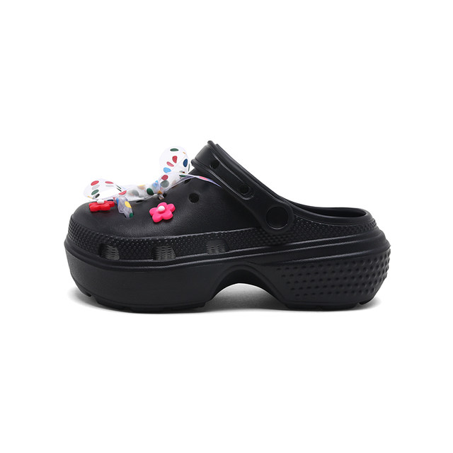 Flower Croc Shoes Women's Summer 2024 New Style Outerwear Soft Sole ...