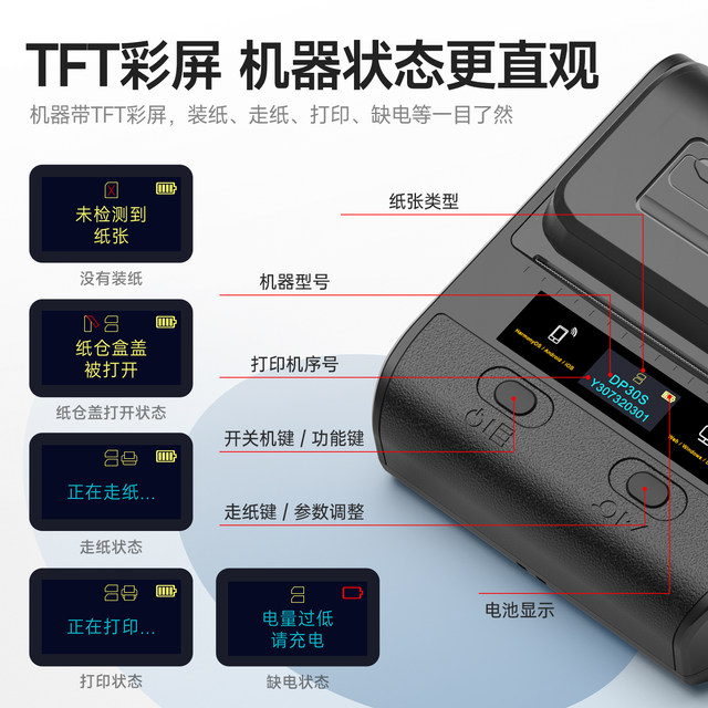 Detong DP30S fixed asset label printer marking machine Asia silver ...