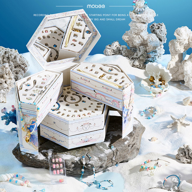 Mobee beaded handmade DIY material children's toy necklace jewelry ...