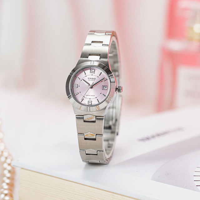 casio Casio watch women's cherry blossom shattered ice fashion simple ...