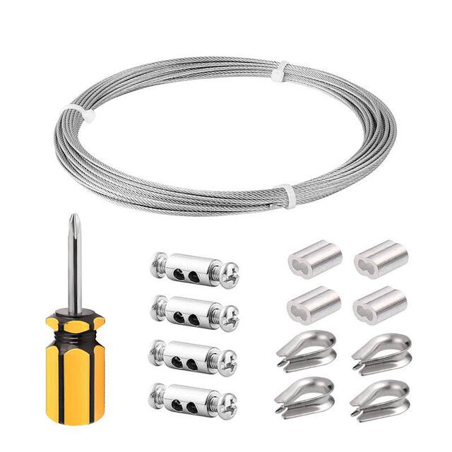 Wire rope 304 stainless steel plastic wrap grape rack wire clothes line ...