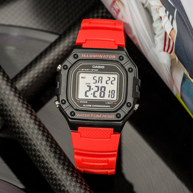 Genuine CASIO Casio small block watch sports quartz square waterproof ...