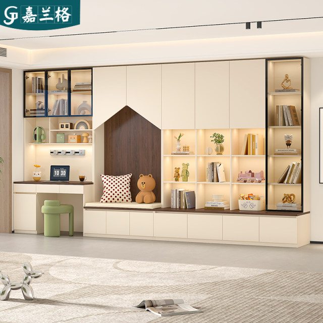 Go to the living room to transform the card seat, bookcase, and desk ...