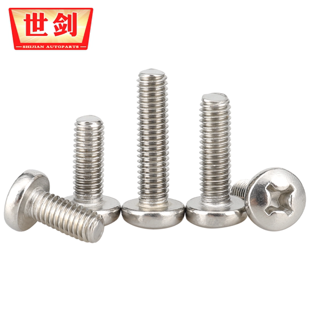 Stainless steel 201 round head Phillips screws Semi-round head disk ...