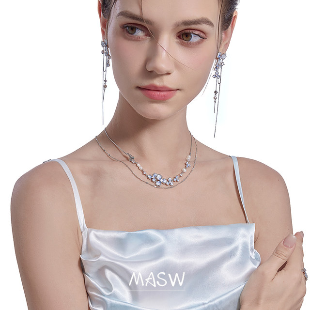 MASW Ma Xiu original design butterfly dance series gradient enamel ...