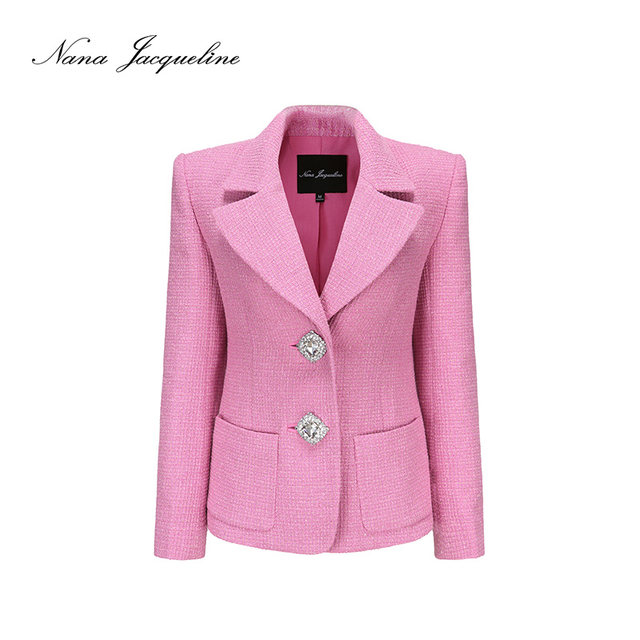 NanaJacqueline braided suit diamond buckle small fragrant jacket high ...