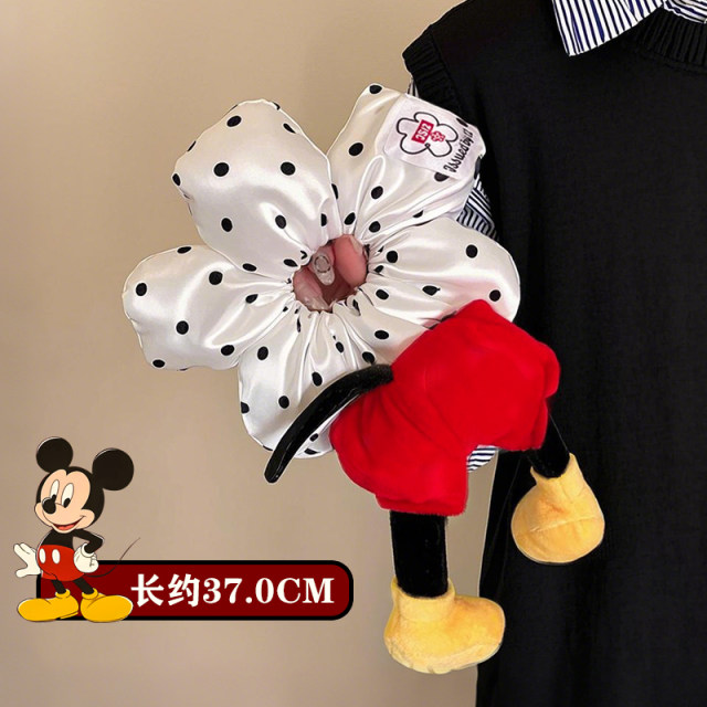 Mickey butt flower polka dot large intestine hair circle women bun head ...