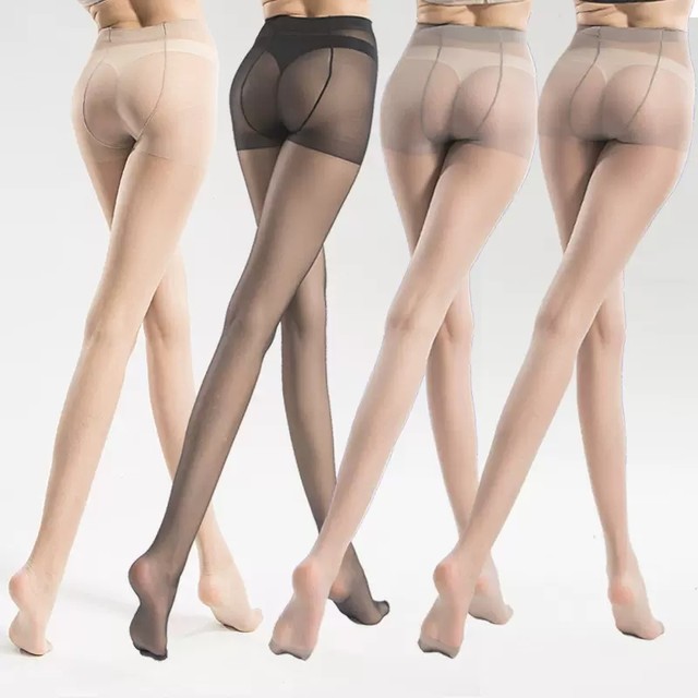 Langsha stockings pantyhose anti -hook silk female black meat random ...