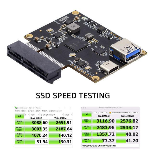 NGFF Three-to-PCIE board graphics card notebook connects lightning 4 ...