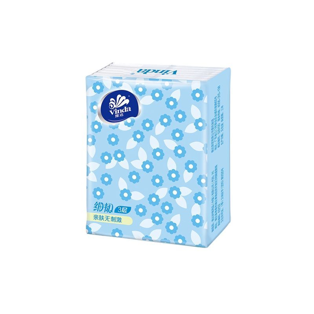 Vinda handkerchief paper 3 layers, 8 pieces, 40 packs of mini packets ...