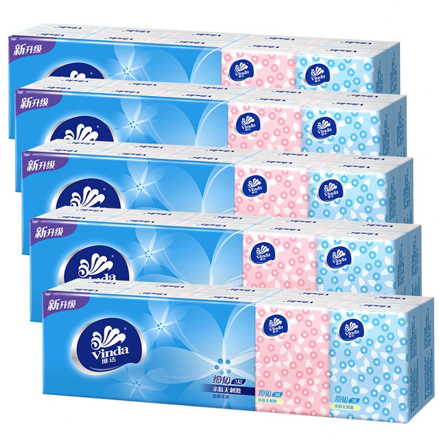 Vinda thin and tough handkerchief paper mini packet paper towel 3 ...