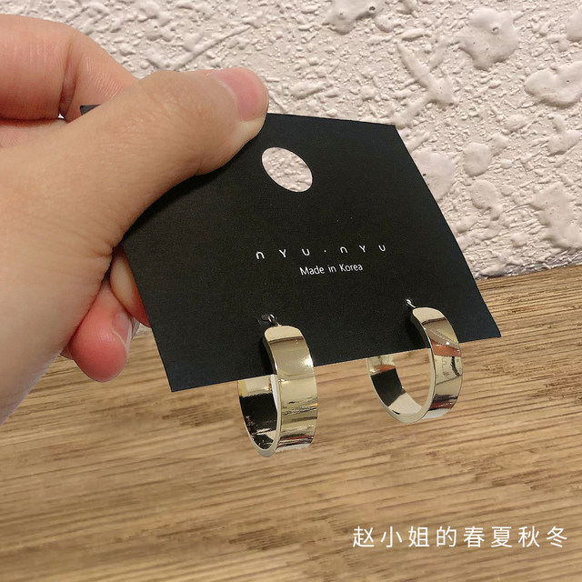 nyunyu Korean jewelry Dongdaemun purchasing earrings European and American gold high-end new ...