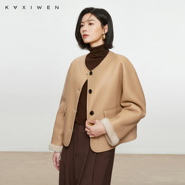 Nicky-wen old Qian style fur coat trendy winter new texture retro round ...