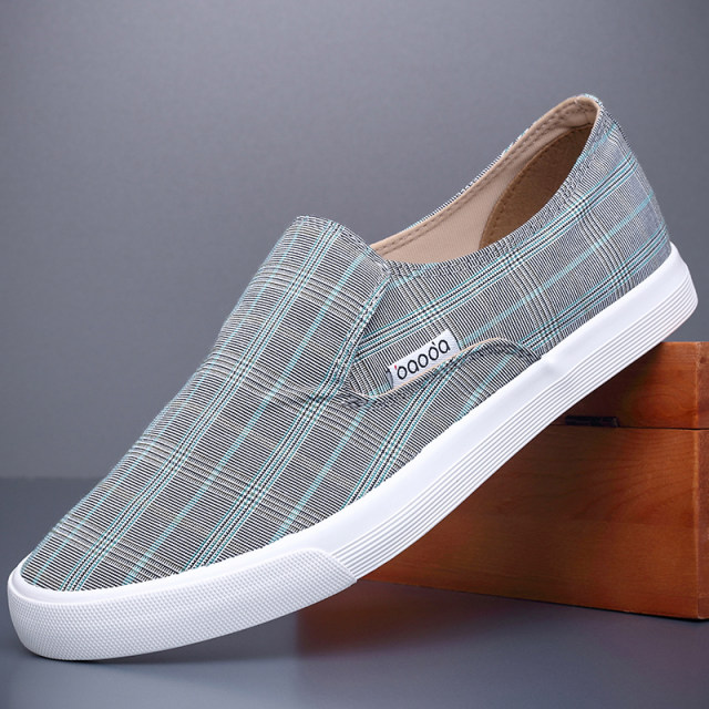 Cloth shoes, men's casual shoes, Korean style trendy slip-ons, lazy ...