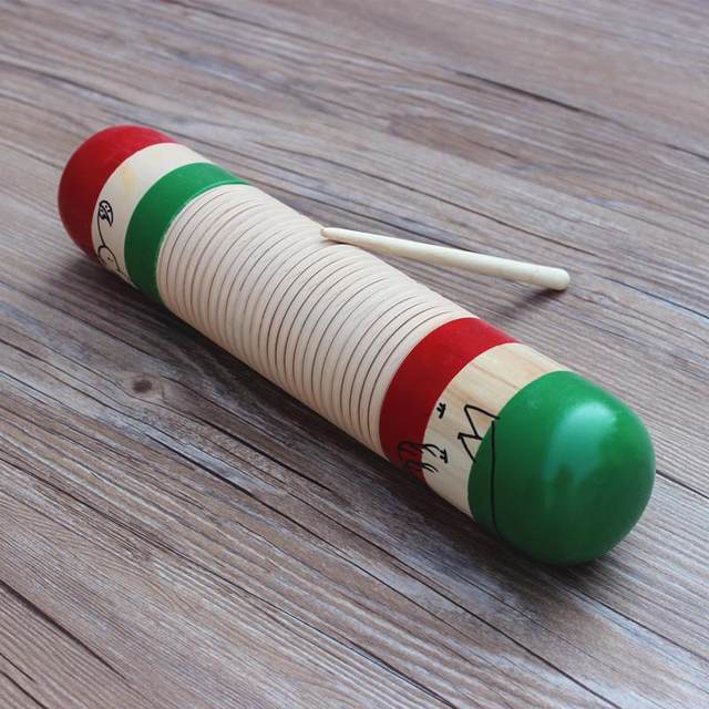 Straight frog large wooden fish frog shaved children's percussion ...