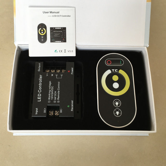 LED three-color dual-color temperature dimming controller 5V12V24V ...