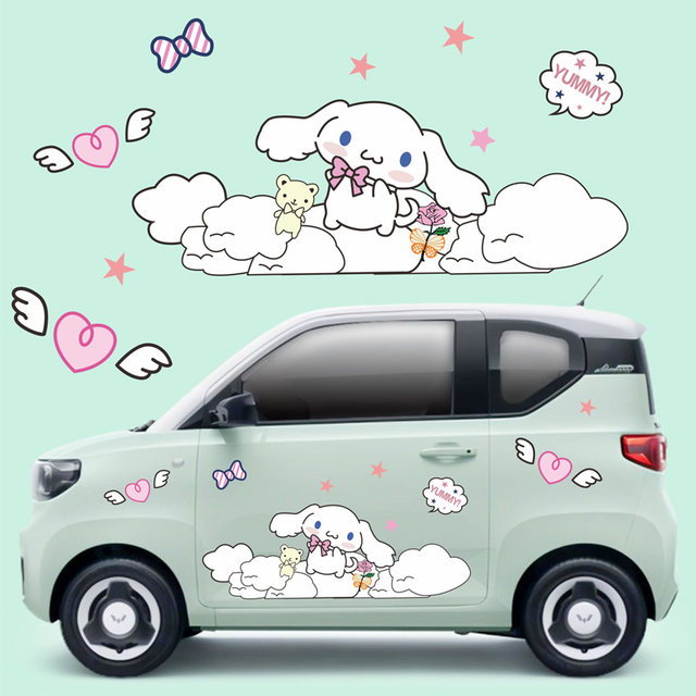 Wuling Hongguang MINIEV Patch Cute Card Pikachu Body Sticker QQ Ice ...
