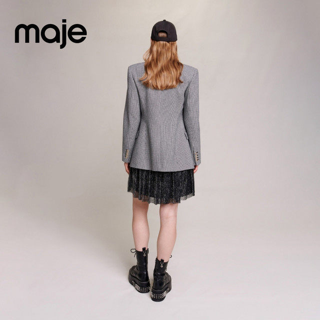 Maje Outlets autumn and winter women's silhouette fashionable and ...