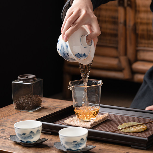 Lamb fat jade white porcelain hover hand-painted Sancai cover bowl ...